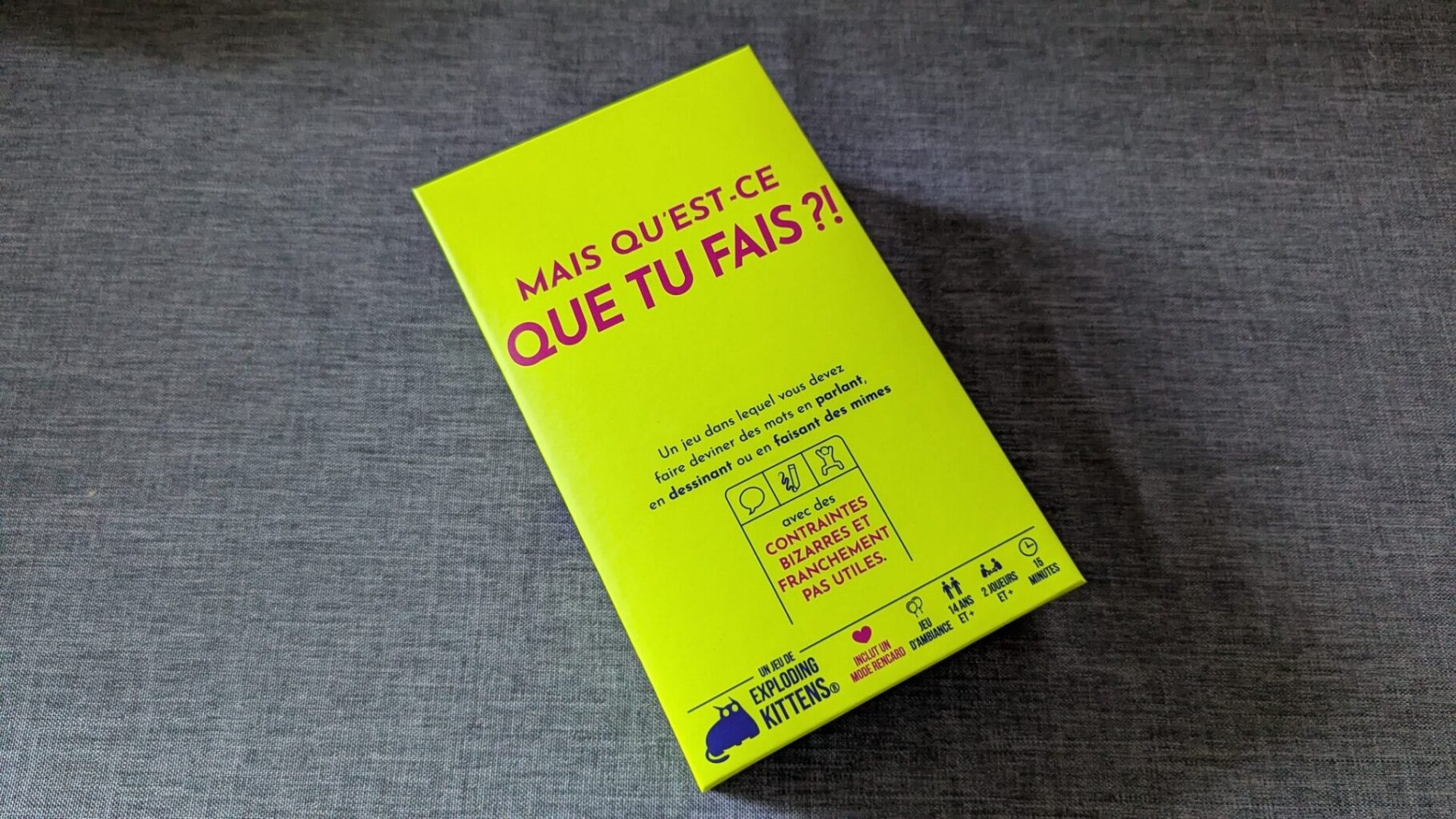 Mais qu’est-ce que tu fais?! - Un Time's up à la sauce Exploding Kitten ...